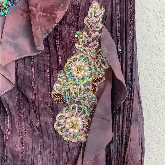 Pretty Angel | Tops | Beautiful Purple Dinner Blouse | Poshmark